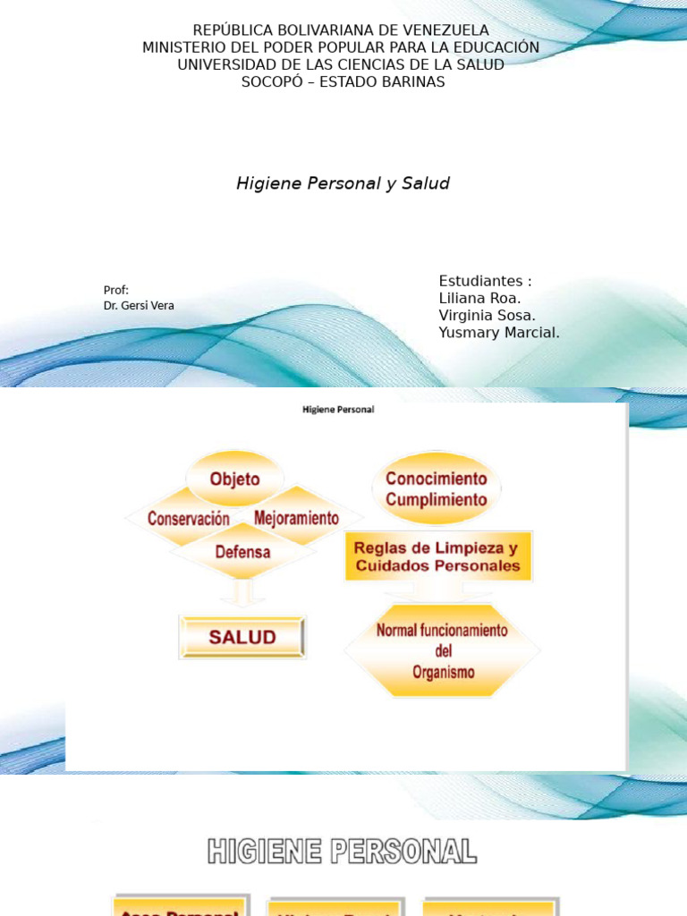 Higiene Personal y Salud en Venezuela | PDF | Salud y bienestar