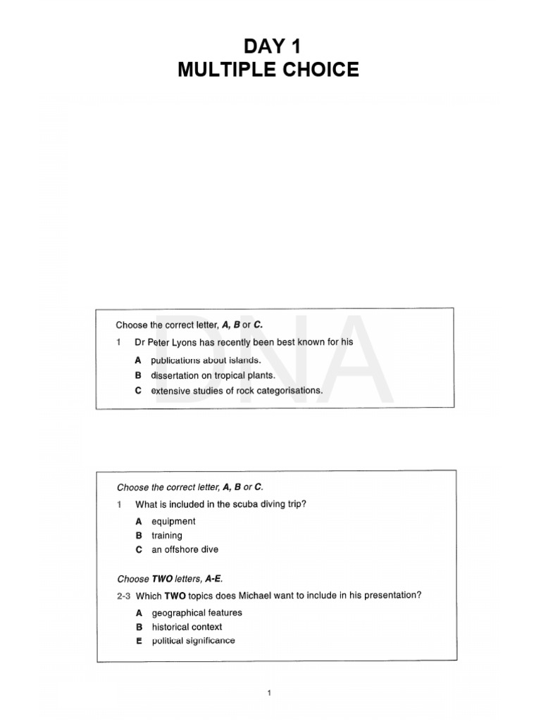 STAGE 3 LISTENING L1 - Multiple Choice | PDF | Credit Card | Payments