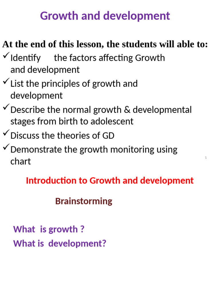 Growth and Developement | PDF