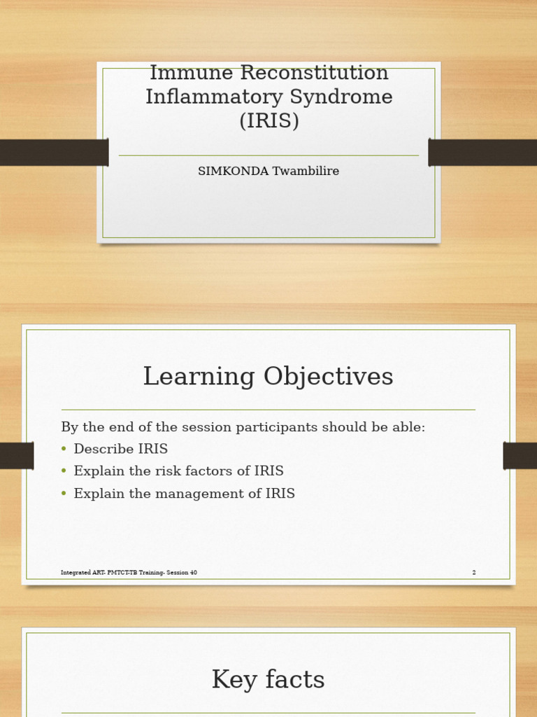 Immune Reconstitution Inflammatory Syndrome (IRIS) | PDF | Tuberculosis ...
