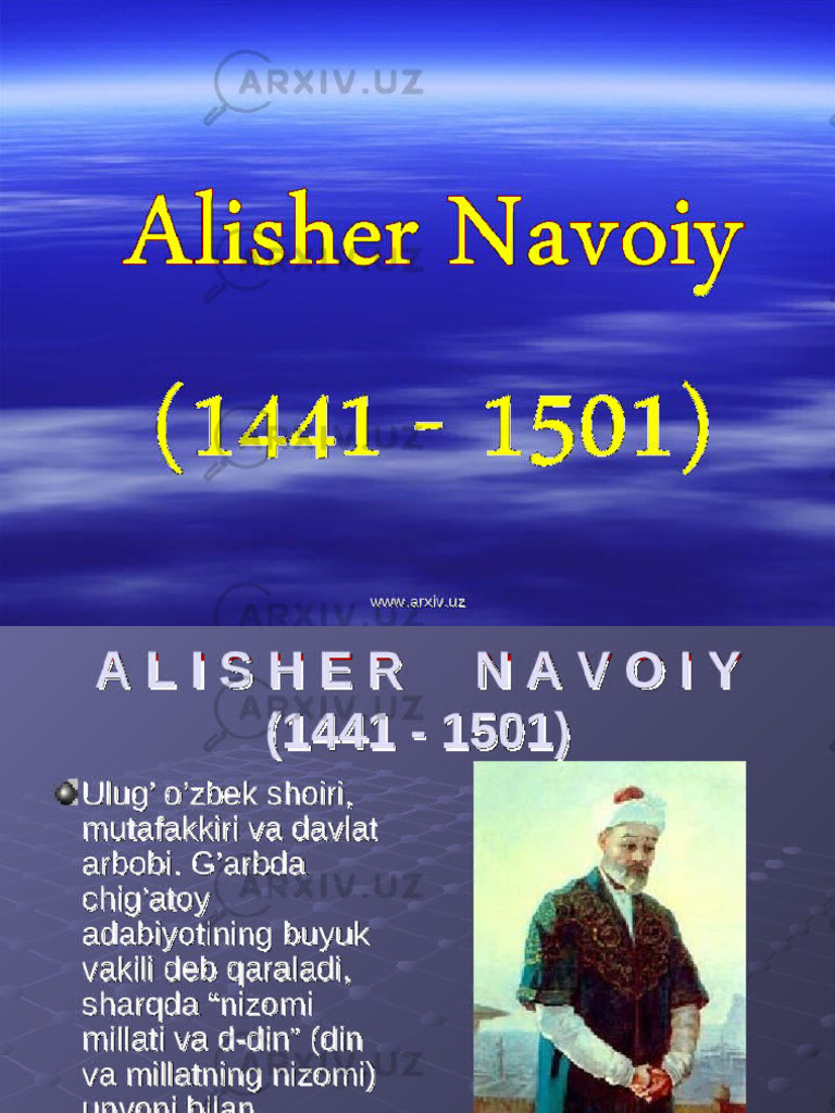 Alisher Navoiy | PDF