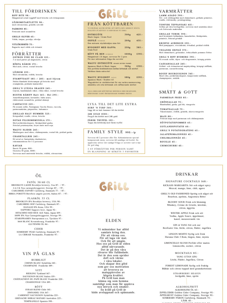 Grill Meny SV | PDF