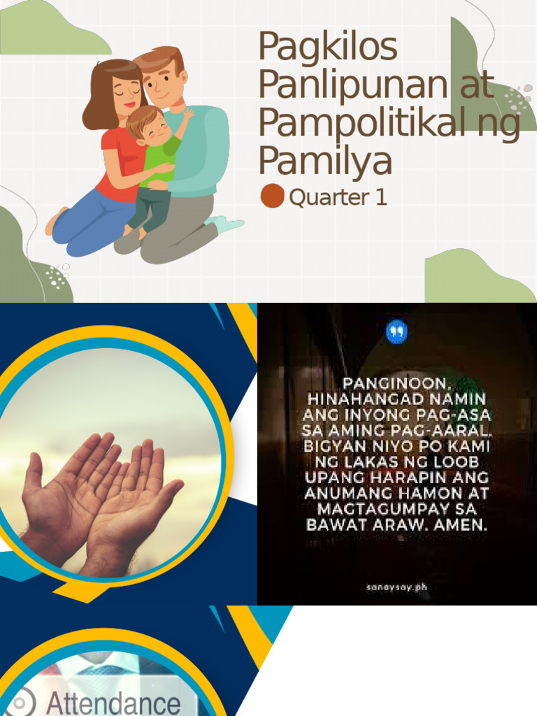 ESP 8 QUARTER 1 - Pagkilos-Panlipunan-at-Pampolitikal-ng-Pamilya - CO1 | PDF