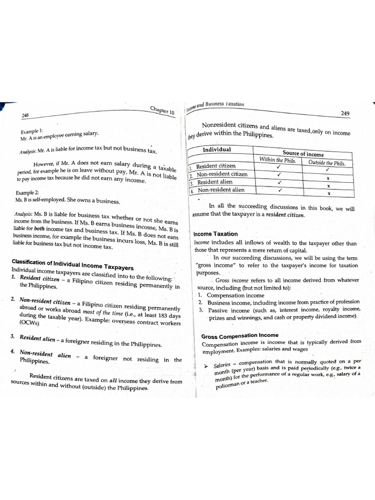 Classification of Taxpayers | PDF