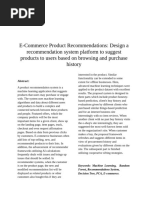 A Study On E-Commerce Recommender System Based On Big Data | PDF | Big Data | Cluster Analysis