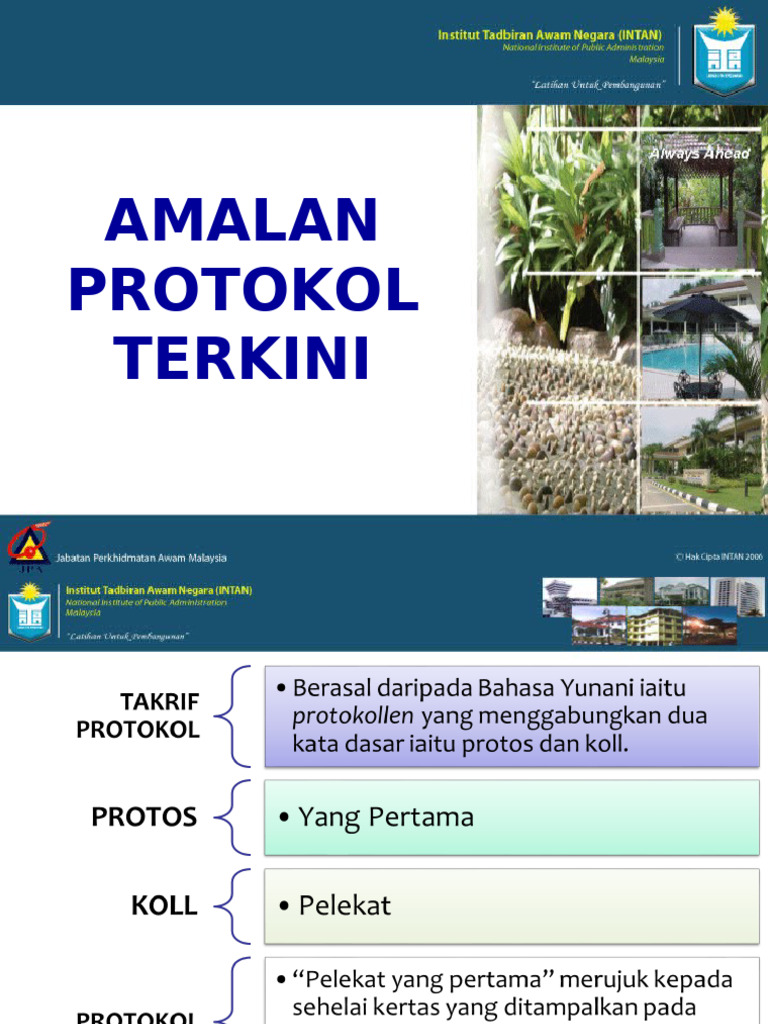 AMALAN PROTOKOL TERKINI | PDF