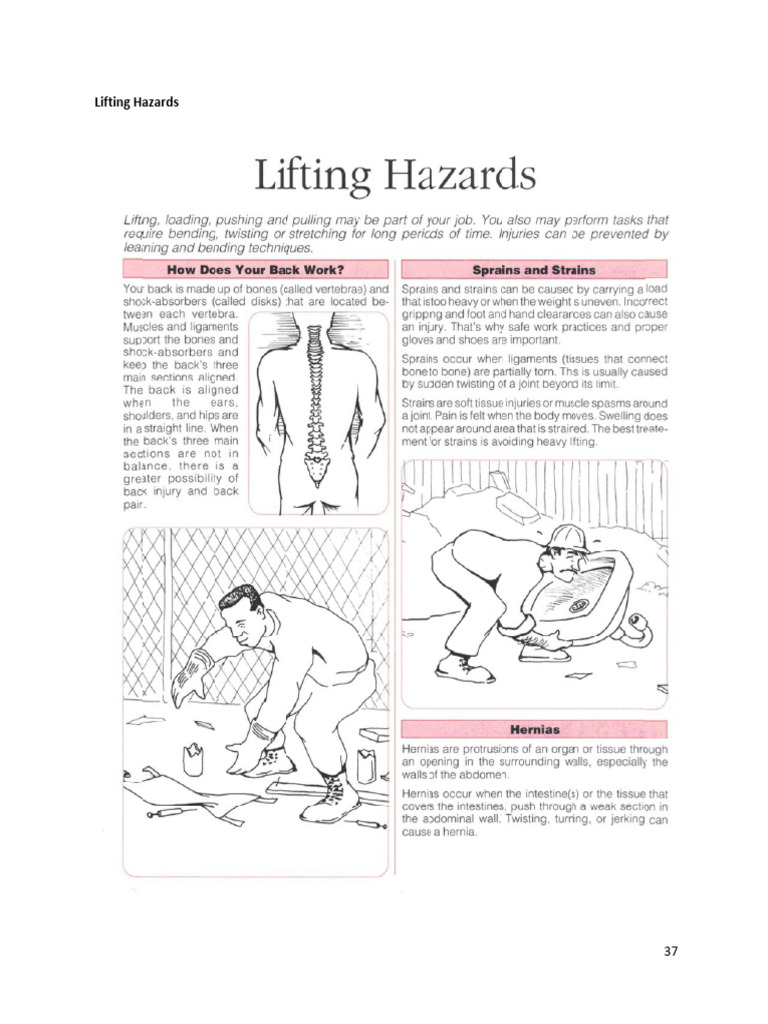 27 - Addressing Lifting Hazards in The Workplace | PDF