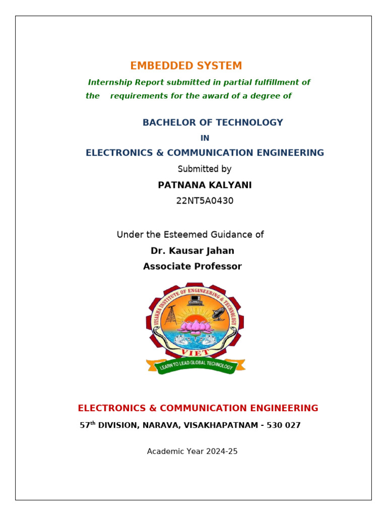 Pavi | PDF | Microcontroller | Embedded System