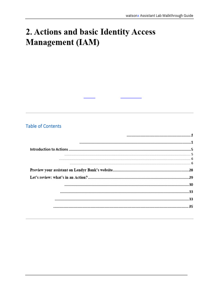 Actions and Basic IAM (WA L3 and L4) | PDF | Cloud Computing | Artificial Intelligence