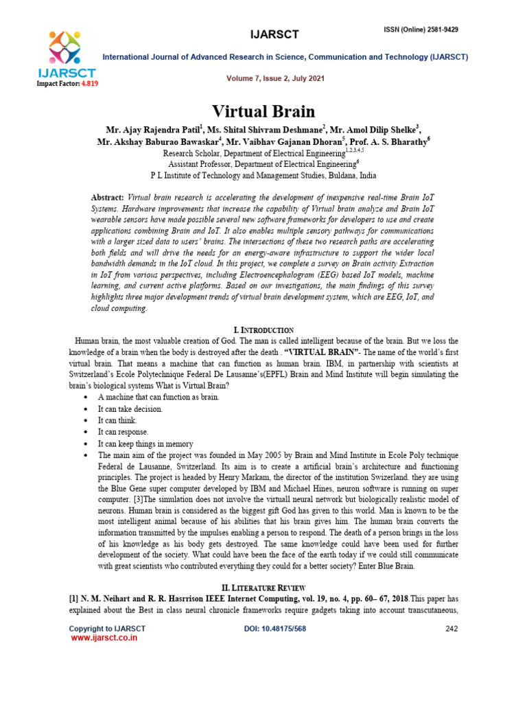 Paper 1734 | PDF | Brain | Electroencephalography