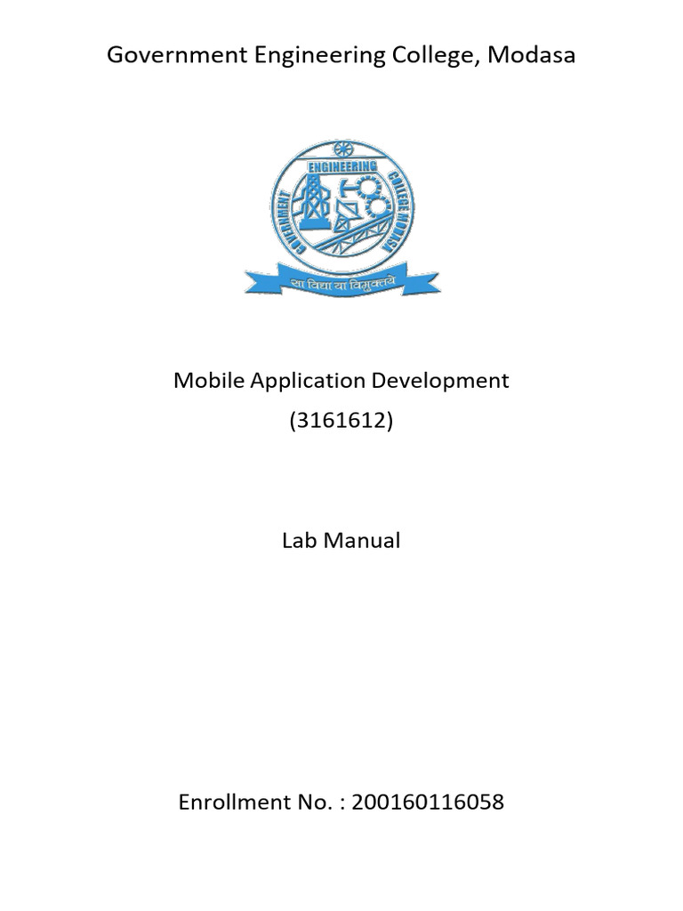 MAD Manual | PDF | Android (Operating System) | Computer File