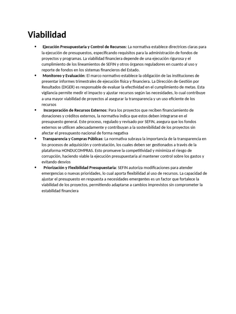 Viabilidad de Proyectos y Presupuestos | PDF