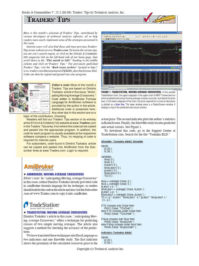 Code - Anticipating Moving Average Crossovers | PDF | Technical Analysis | Moving Average