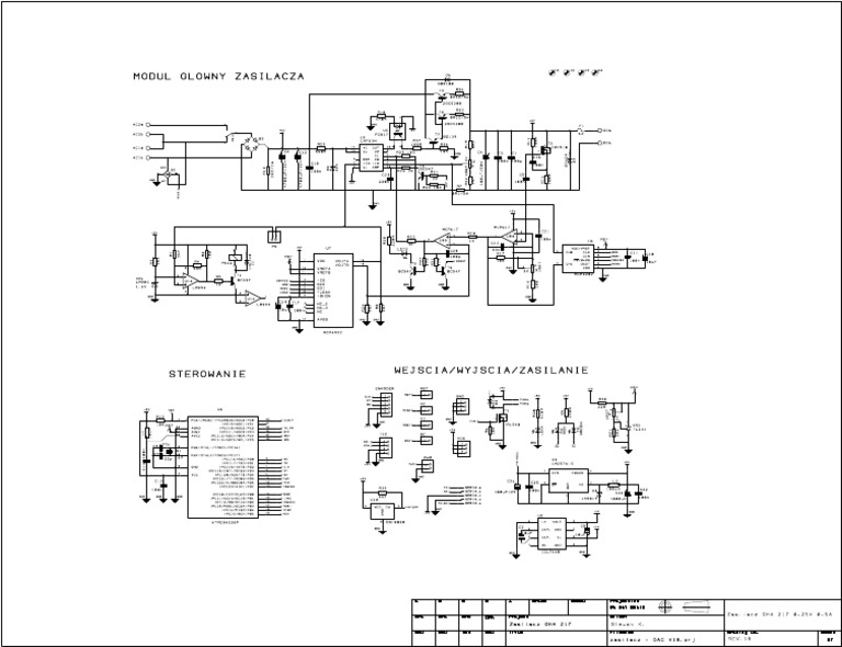 Zasilacz - DAC V18 - Schemat | PDF