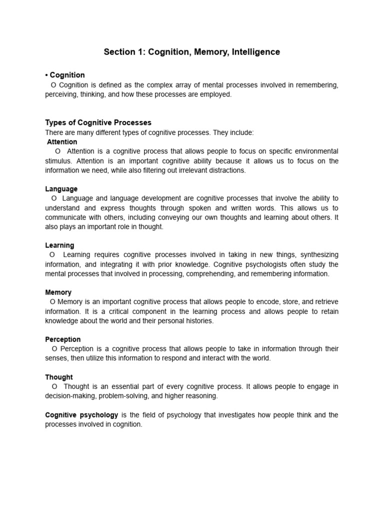 Intellectual Intelligence | PDF | Intelligence | Cognition