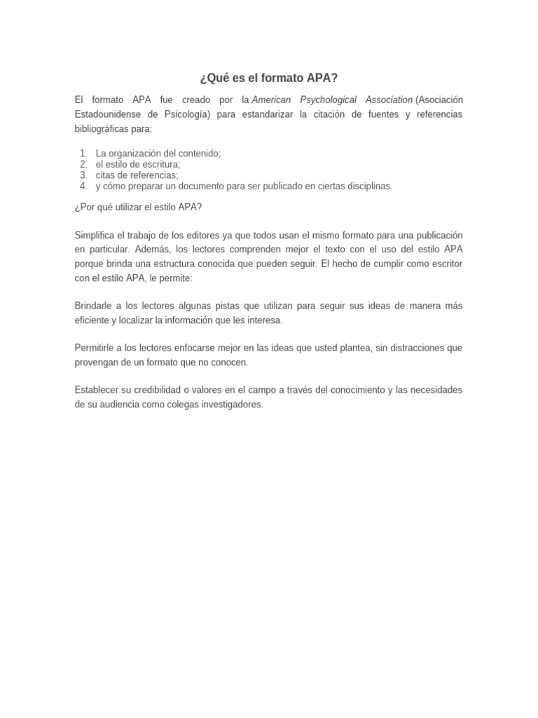 Formato APA | PDF