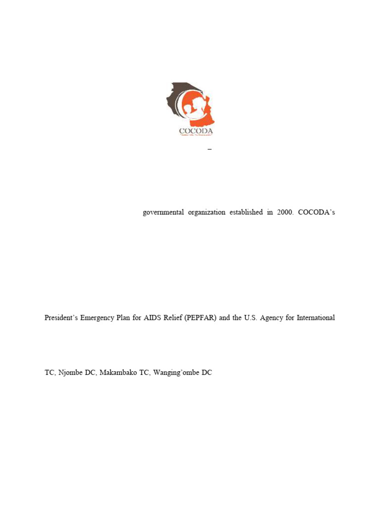 COCODA Job Adverts BTO, CEO, CMO EPIC - Aug 2024 | PDF | President's Emergency Plan For Aids ...