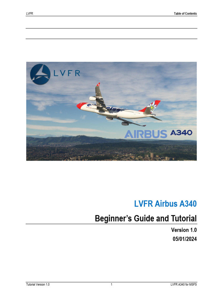 LVFR A340 Tutorial 1.0 | PDF | Aerospace Engineering | Aviation LVFR A340 Tutorial 1.0 | PDF | Aerospace Engineering | Aviation