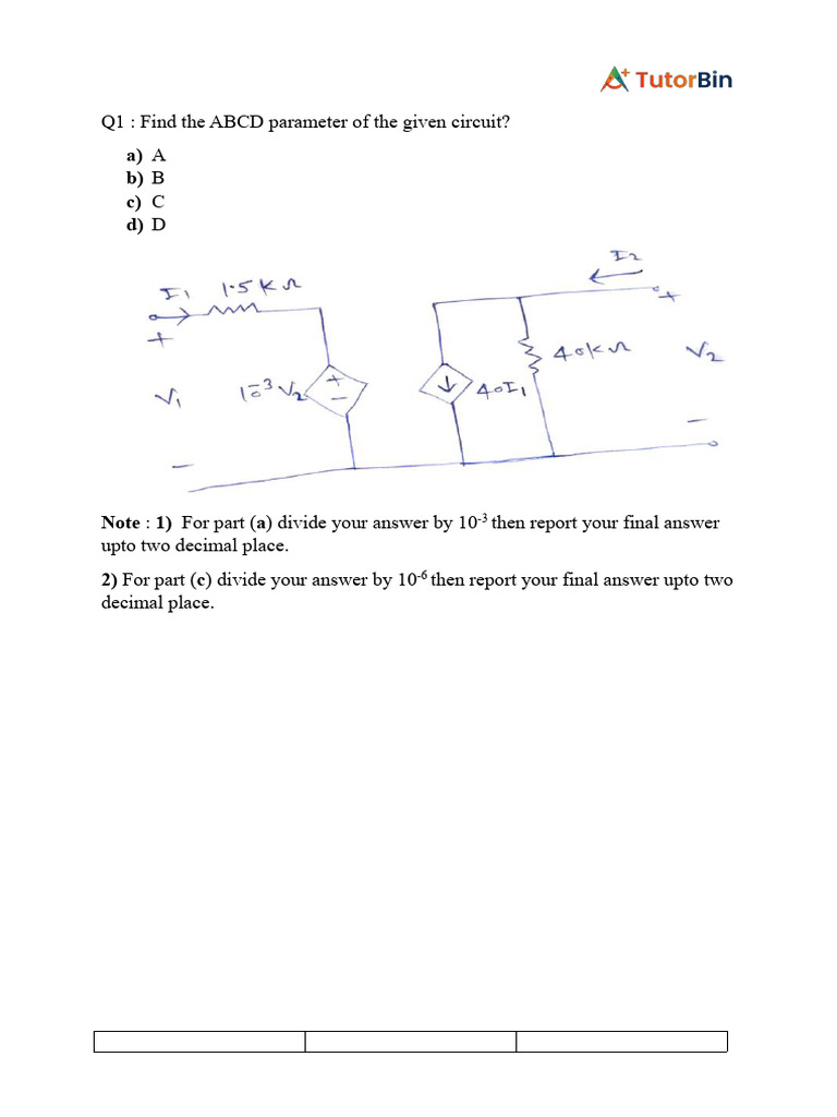 Electrical Circuit Analysis Quiz | PDF