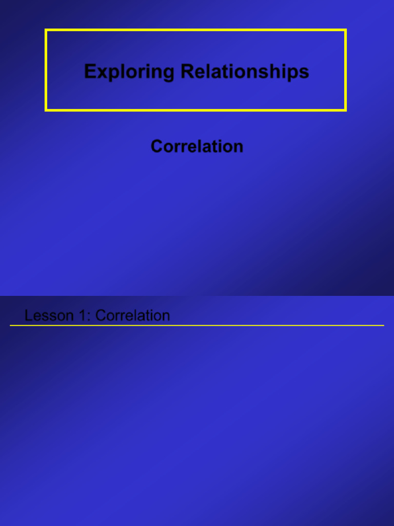 Notes 06 - Correlation | PDF | Probability Theory | Statistical Analysis