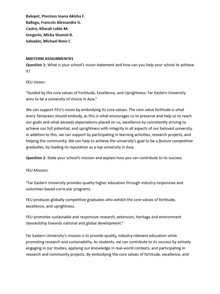 Midterm Assignment1 Sec12 Group 3 | PDF | Courage | Psychological Resilience