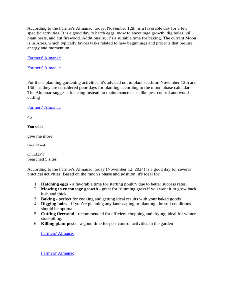 Farmer Almanac | PDF