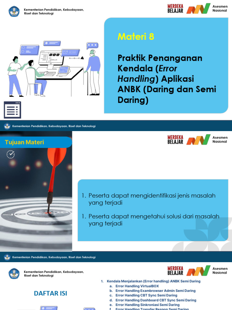 Panduan Penanganan Error ANBK Daring/Semi Daring | PDF