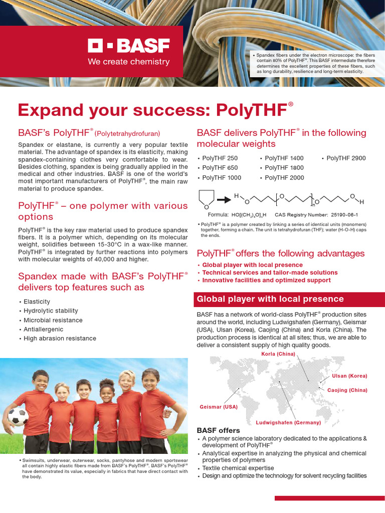 PolyTHF Leaflet | PDF | Polyurethane | Polymers