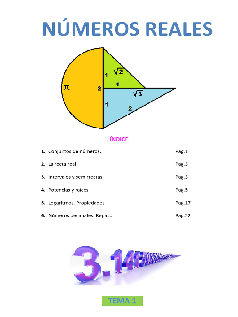 Clasificación de Números Reales en Matemáticas | PDF | Número racional ...