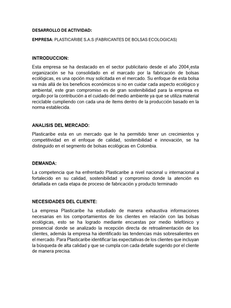 Documento Proyecto Formativo | PDF