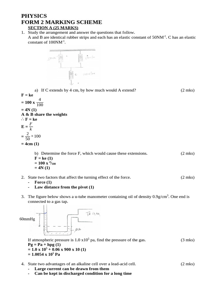 Physics Form 2 Ms Mod23042022001 | PDF | Force | Dipole