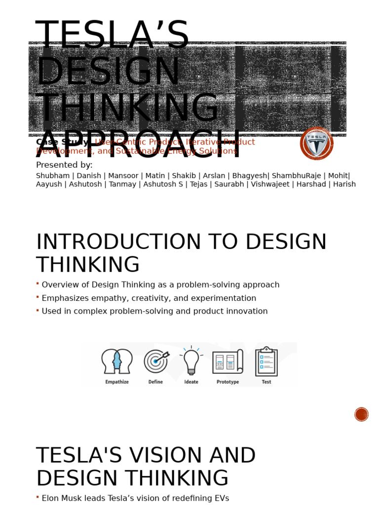 Tesla's Design Thinking Approach | PDF