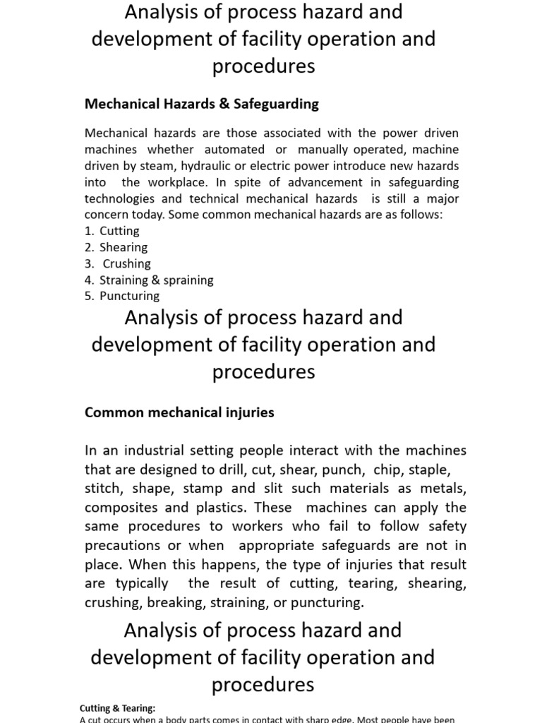 15 - Process Hazard Analysis and Development of Safe Operational ...