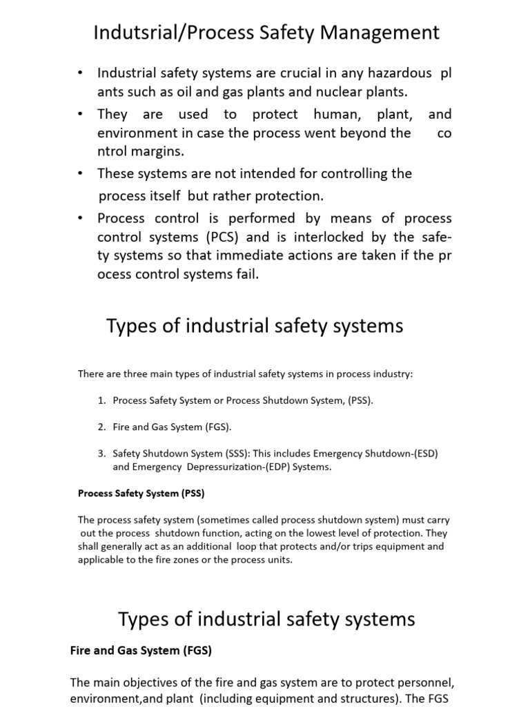 14 - Safety Management Systems For Industrial Processes | PDF ...