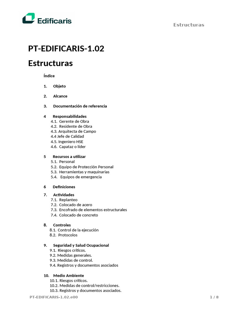 PT-PERU-1.02 E00 ESTRCUTURAS | PDF | Hormigón | Ingeniero civil