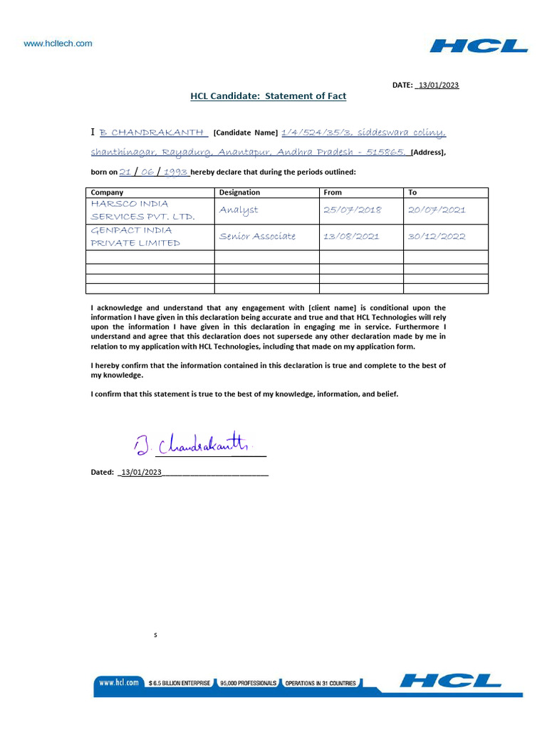 SOF - Employment | PDF
