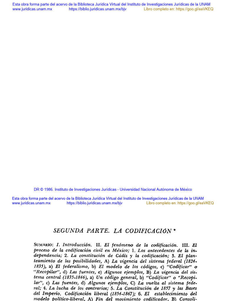 Derecho Civil en México 1821-1867 La Codificación | PDF | Codificación (ley) | Gobierno