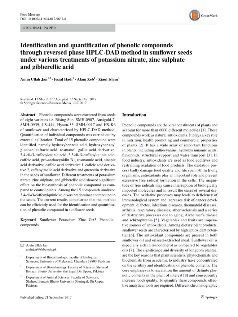 HPLC | PDF | High Performance Liquid Chromatography | Polyphenol