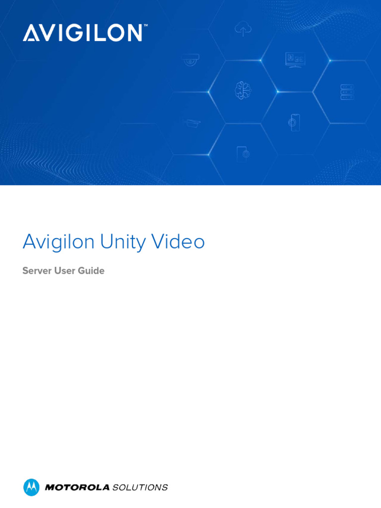 Avigilon Unity Video Server User Guide en | PDF | Public Key ...
