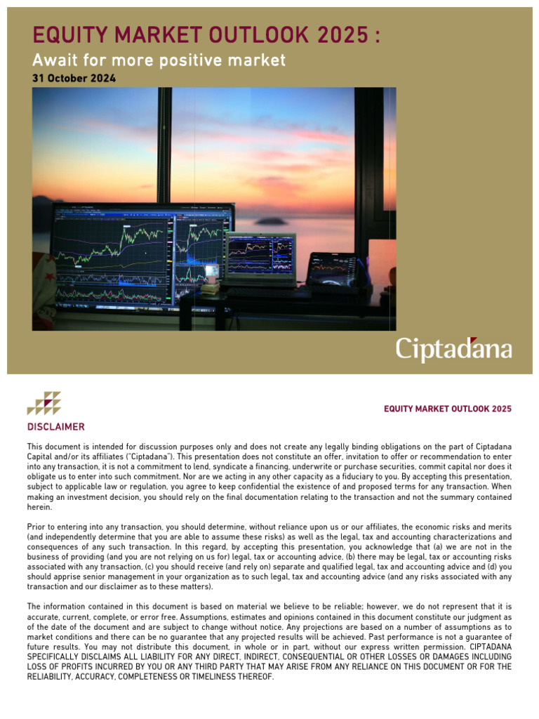 Ciptadana Equity Market Outlook 2025 | PDF | Fiscal Policy | Federal ...