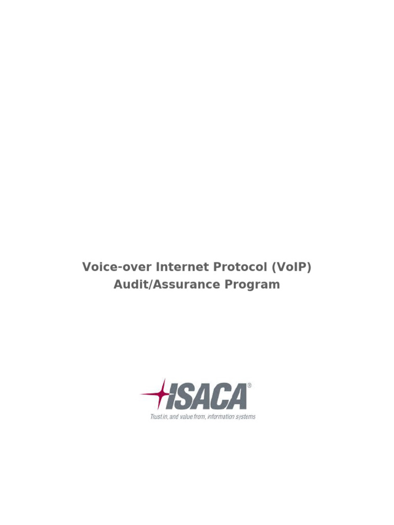 Voice Over Internet Protocol VoIP Audit Assurance Program - Icq - Eng ...