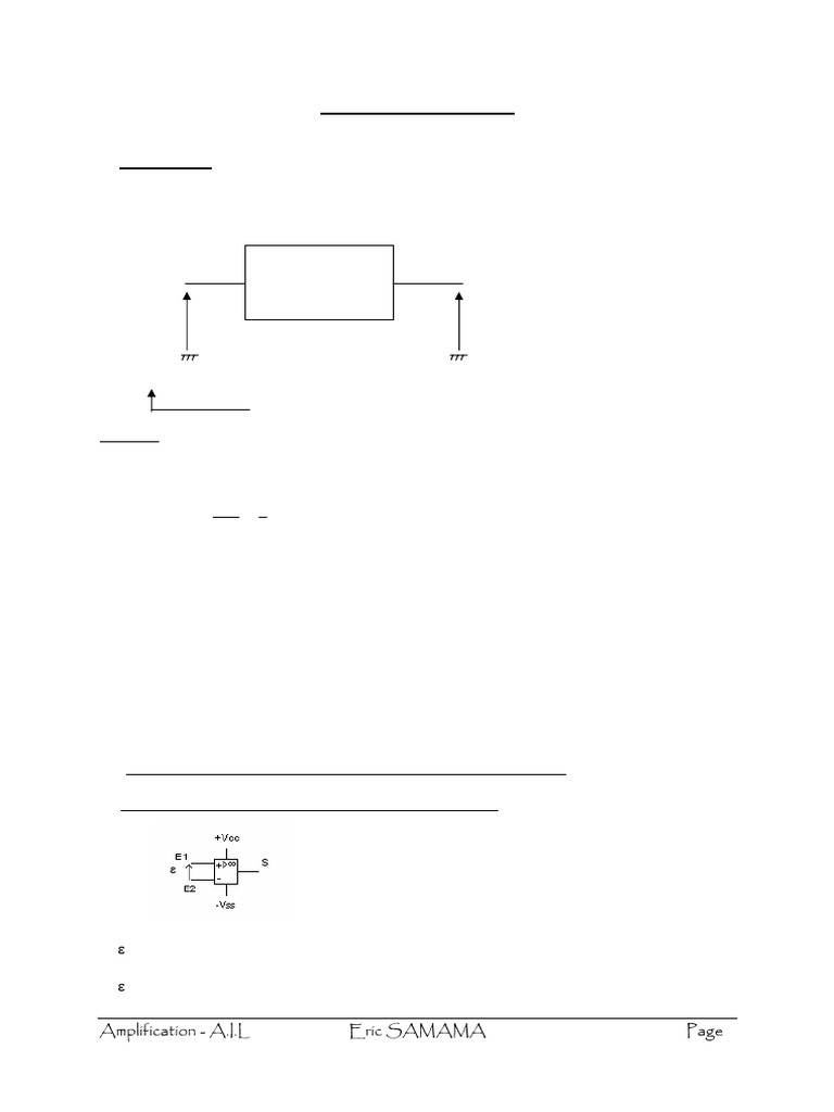 Amplification avec A.I.L par Eric Samama | PDF | Amplificateur ...