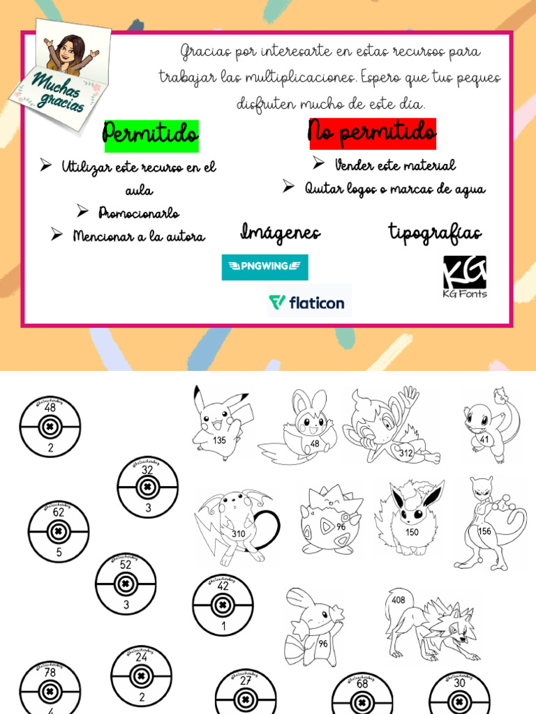 pokemon _multiplicacion | PDF