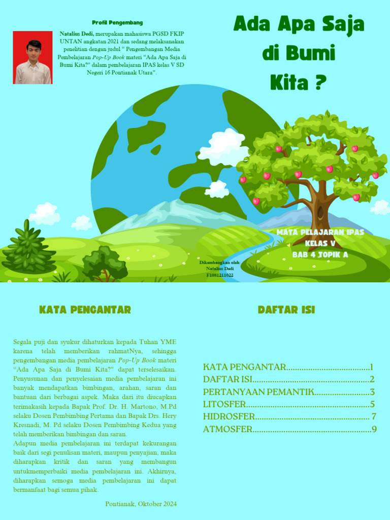 Media Pop-Up Book Struktur Bumi Kelas V | PDF