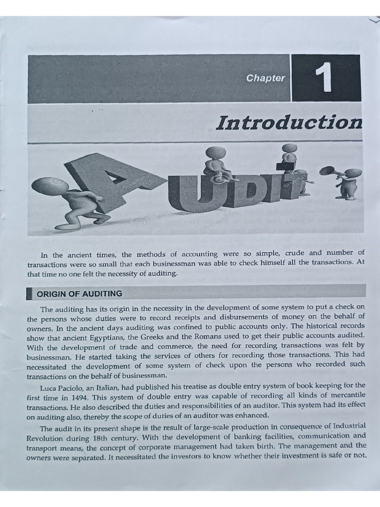 Auditing Chapter 1 | PDF