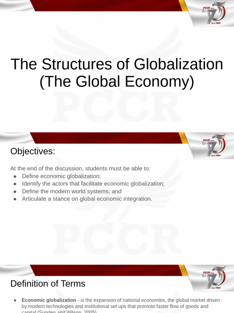 The Structures of Globalization (The Global Economy) | PDF | Globalization | Economic Globalization