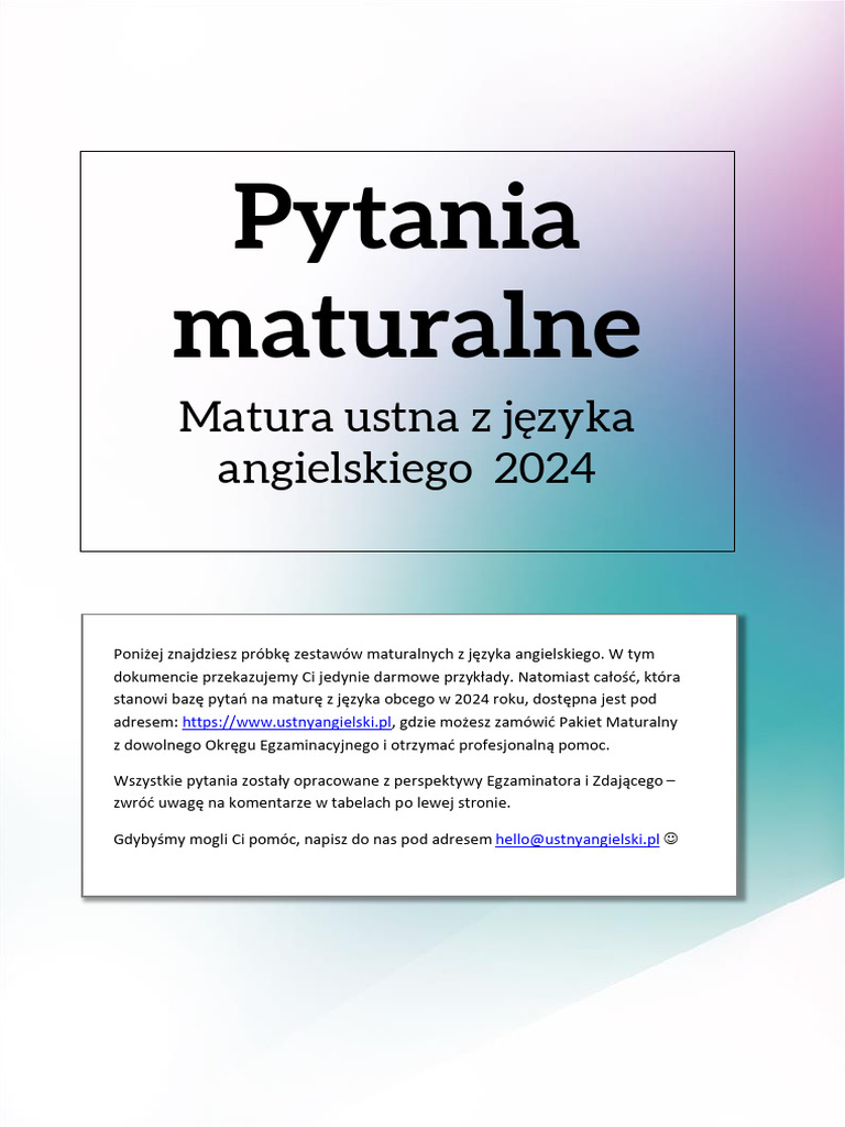 Przyklady Matura 24-1 | PDF