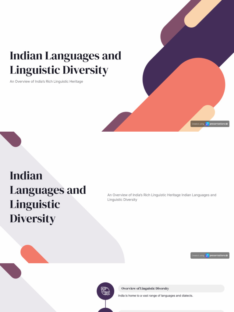 The Diversity of Indian Languages- Preservation and Revitalization | PDF