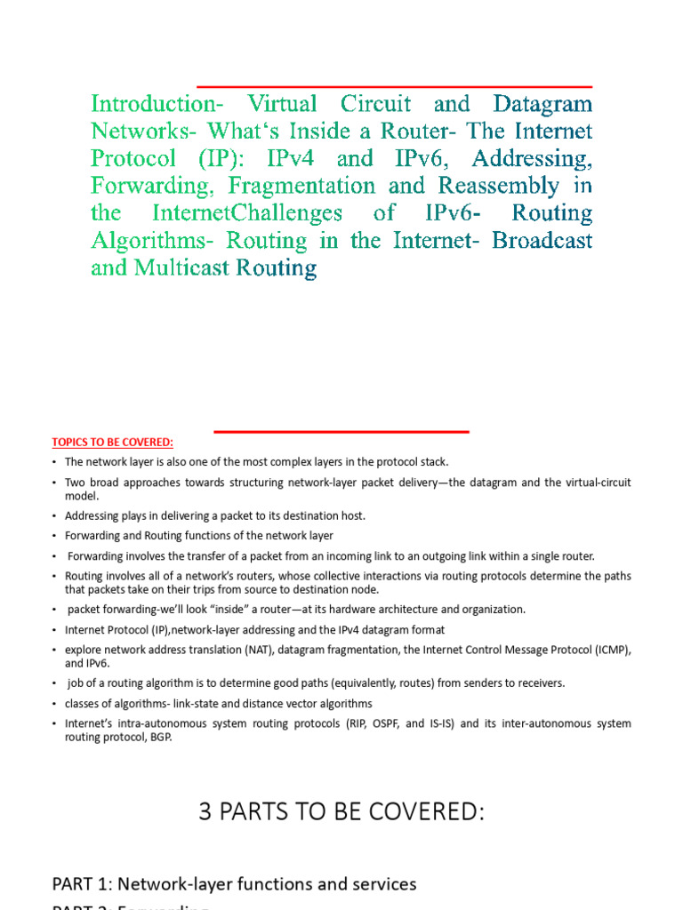 UNIT 4 PPT NL | PDF | Network Congestion | Computer Network
