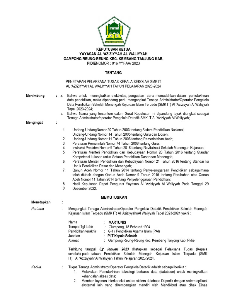 SK - SMK - It - Adm - Martunis | PDF